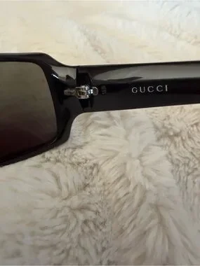 Gucci | Accessories | Vintage Gucci Y2k Rectangular Wrap Sunglasses ...